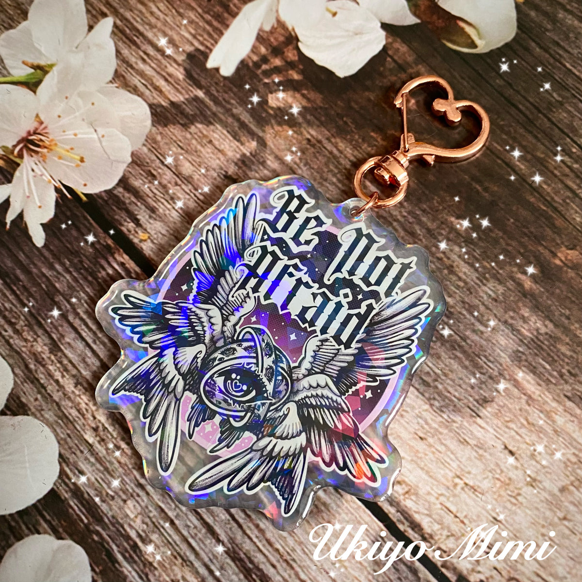 “Be Not Afraid” Keychain – Ukiyo Mimi
